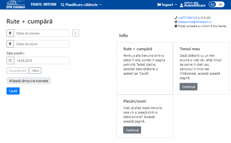 Cum cumpăr bilete de tren online