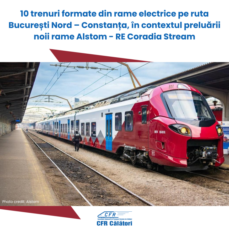 10 trenuri formate din rame electrice pe ruta București Nord ...